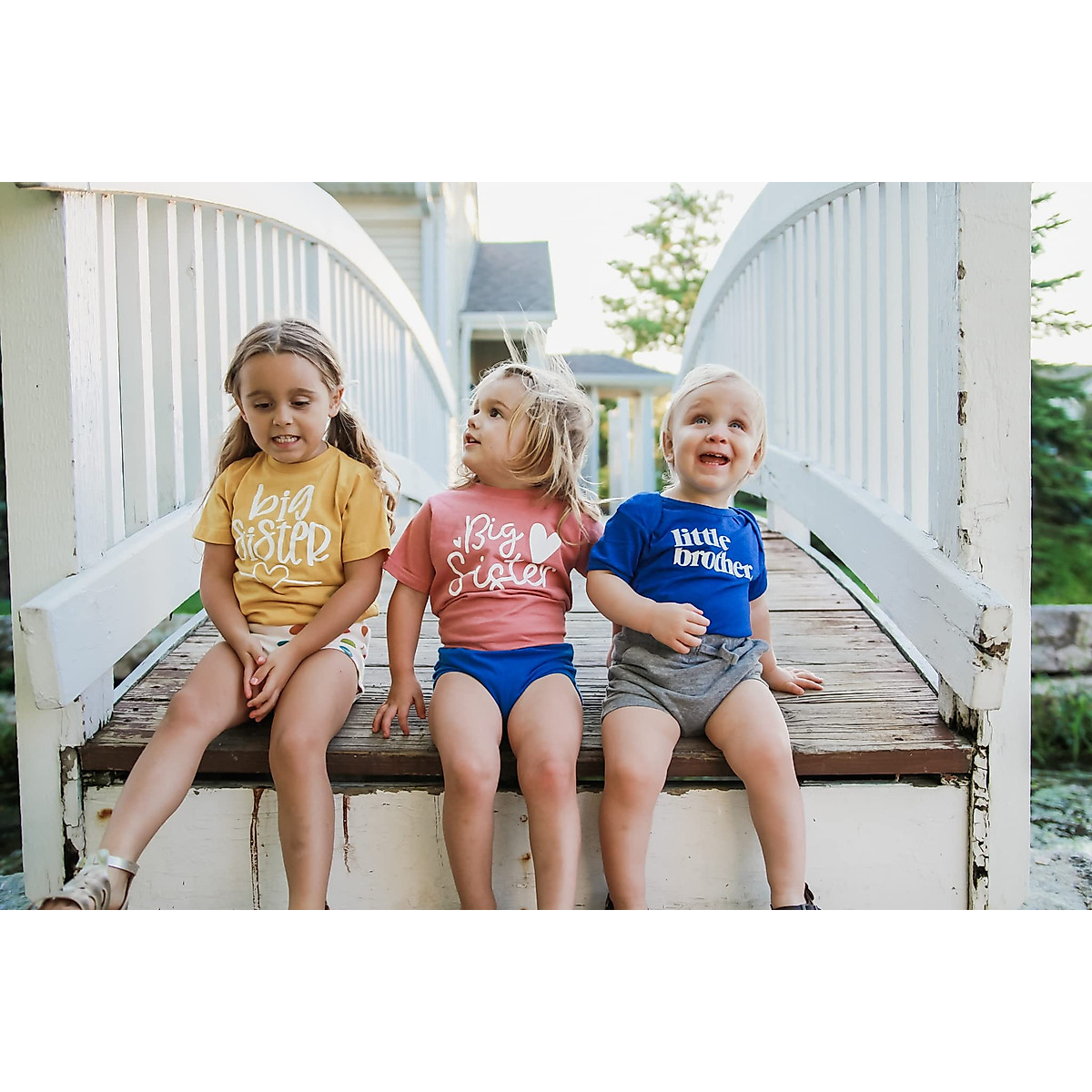 Olive Loves Apple Little Brother Bodysuit for Baby Boys Sibling Outfits Granite Heather Bodysuit Newborn