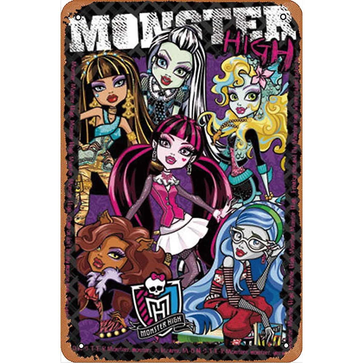 Monster High – Spirit Poster Metal Sign Retro Wall Decoration Garage Shop bar Living Room Wall Art tin Sign 8X12 Inches
