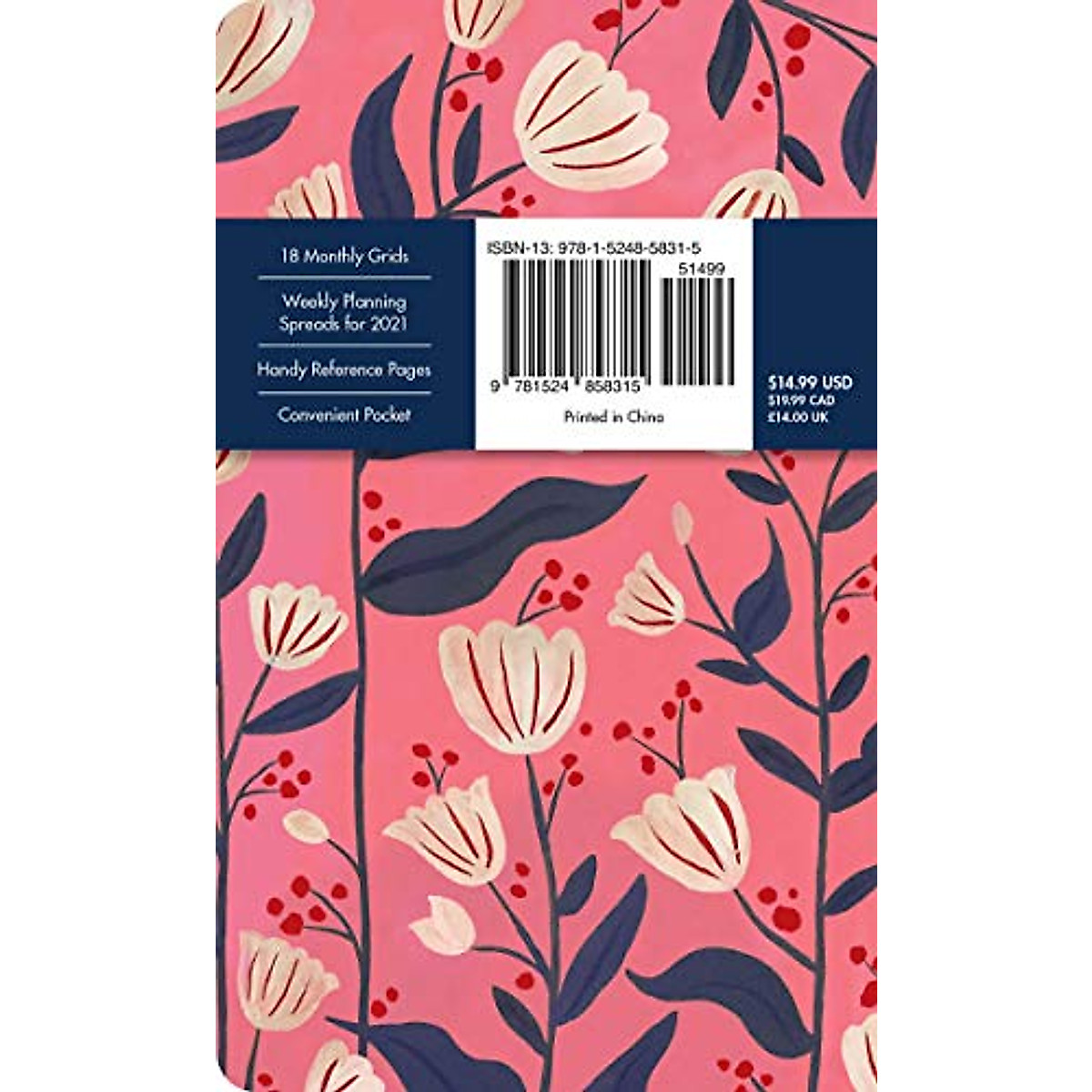 Posh: Tulip Love 2020-2021 Monthly/Weekly Planning Calendar