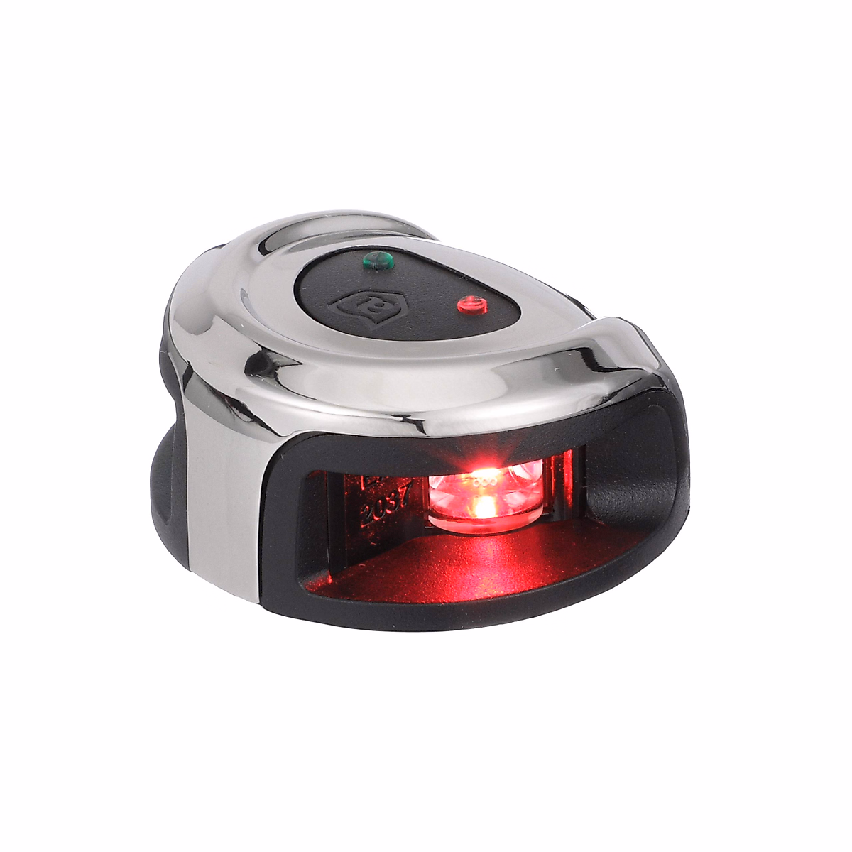 Attwood NV2002SS-7 LightArmor 2-Mile Navigation Lights, Deck Mount, Round, Bi-Color, LED Lighting, Stainless Housing