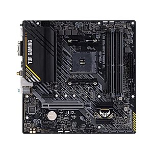 ASUS TUF Gaming A520M-PLUS (WiFi) AMD AM4 (3rd Gen Ryzen™) microATX Gaming Motherboard (M.2 Support, 802.11ac Wi-Fi, DisplayPort, HDMI, D-Sub, USB 3.2 Gen 1 Type-A and Aura Addressable Gen 2 headers)