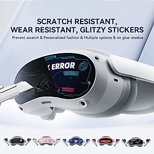 PVC Decal Stickers VR Headsets and Controllers Stickers Skin,Fashion Decal Skin Accessories for PICO 4 (1)