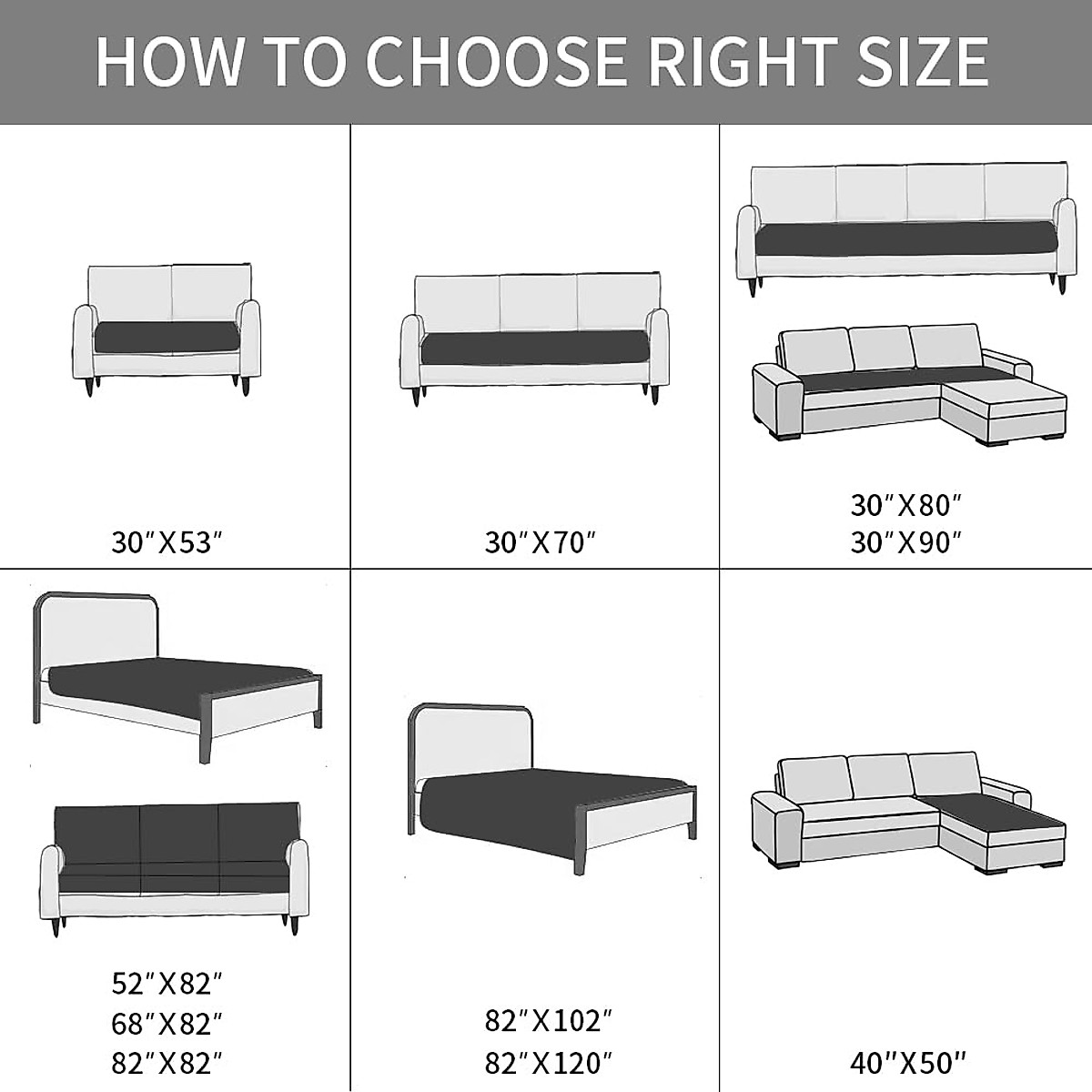 Ameritex Waterproof Dog Bed Cover Pet Blanket for Furniture Bed Couch Sofa Reversible