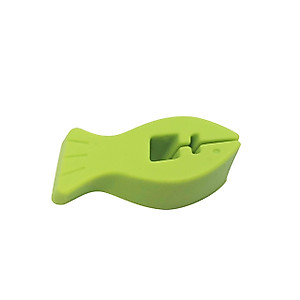 EIKS Set of 3 Clip-on Spoon Rests Clip Anti-Slip ladle Holder Handle Rest Utensils Keeper Heat Resistance Silicone for Kitchen Restaurant