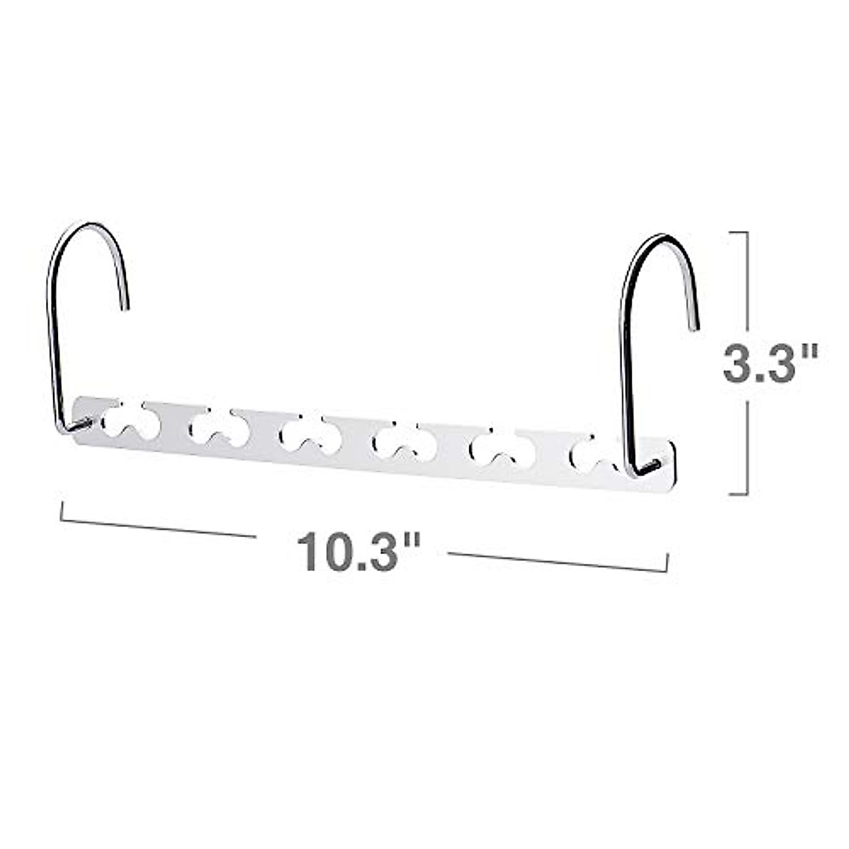 HOUSE DAY Magic Hangers Space Saving Hangers for Clothes Hangers Space Saving Wardrobe Clothing Hanger Organizer Closet Space Saver Hangers (12 Pack)