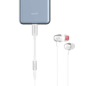 Moshi USB-C for 3.5mm Headphone Digital Audio Adapter, Built-in DAC, Supports 24-bit/192 kHz