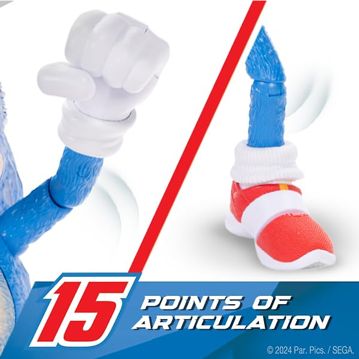 Sonic The Hedgehog 3 Ultimate Talking Sonic 12-Inch Figure, Features 30+ Iconic and Humorous Phrases and Sounds from The Movies, Light-Up Eyes and Quills