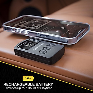 Scosche BTTRFM-SP1 Portable Bluetooth Transmitter/Receiver, FM Transmitter and Wireless Audio Receiver for TV, Headphones, Home/Car Stereo, Airplane Entertainment and more, up to 7 Hour Battery Life