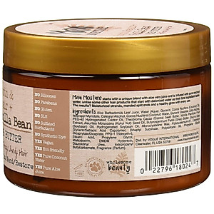 Maui Moisture Smooth & Repair Vanilla Bean Anti-Frizz Hair Butter Treatment, Coconut, 12 Ounce