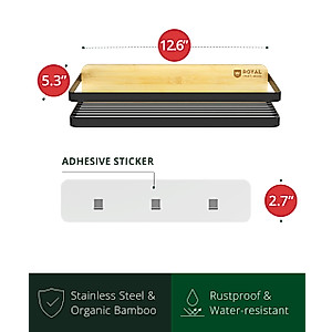 ROYAL CRAFT WOOD Bathroom Shower Caddy Organizer