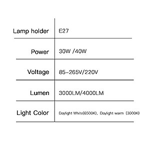 QUANXI 2 Packs LED Garage Lights 30W, 3000 Lumens, Ceiling Lights for Garage,E26 Tribright LED Ceiling Light, 3 Adjustable Panels Garage Light Bulb for Garage, Warehouse, Workshop, Basement