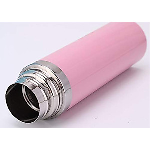 Thermoses for hot food mug an vacuum coffee bottle cold hot water insulated flask。Thermoses for hot drinks stainless steel thermo tea container (500 ml, Cat Pink)