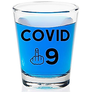 COOL AF Funny Quarantine Shot Glass - Quarantine Gifts For Women And Men - Great For Birthday, Christmas, Halloween, Mom, Dad, Nurse, Teacher, Sister, Brother, Or Best Friend