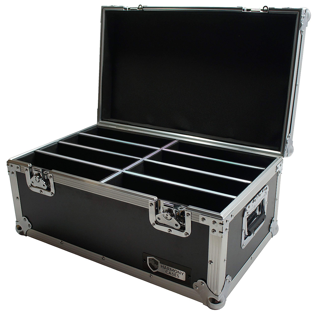 Harmony Audio Cases HC8SLIMPAR64 Light Flight Road Case Compatible with Chauvet SlimPAR 64 x 8