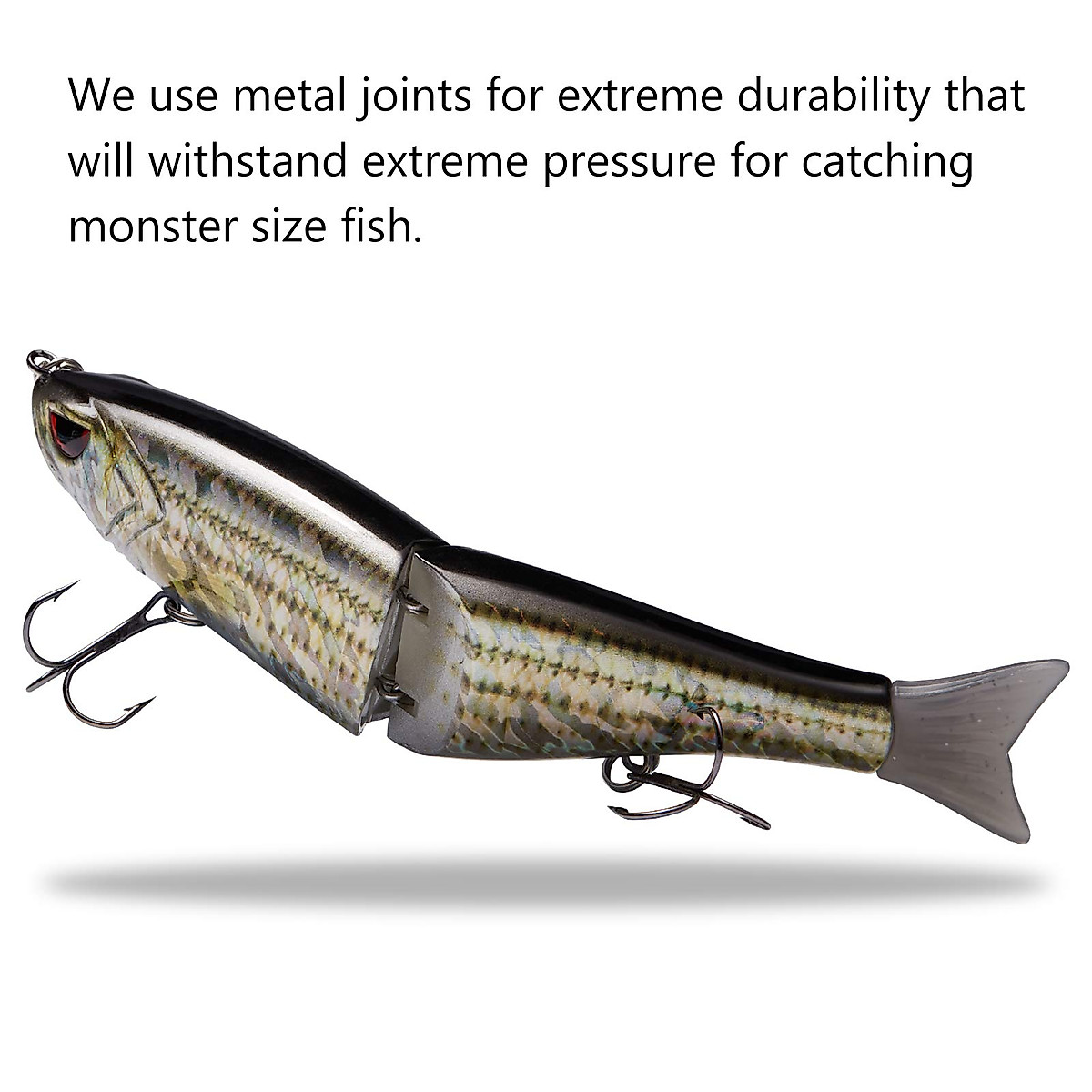 Bassdash SwimShad Glide Baits Jointed Swimbait Bass Pike Salmon Trout Muskie Fishing Lure