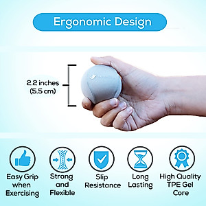 Serenilite Stress Balls, Anxiety Relief Items, Grip Strength Trainer, Meditation Accessories, Physical Therapy Equipment, Fidget Ball, Stress Balls for Adults, Hand Grip Strengthener