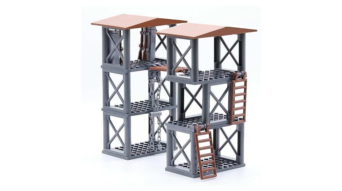 SAYN WW2 Military Scene Military Buildings, WW2 Watchtower Battle Scene ...