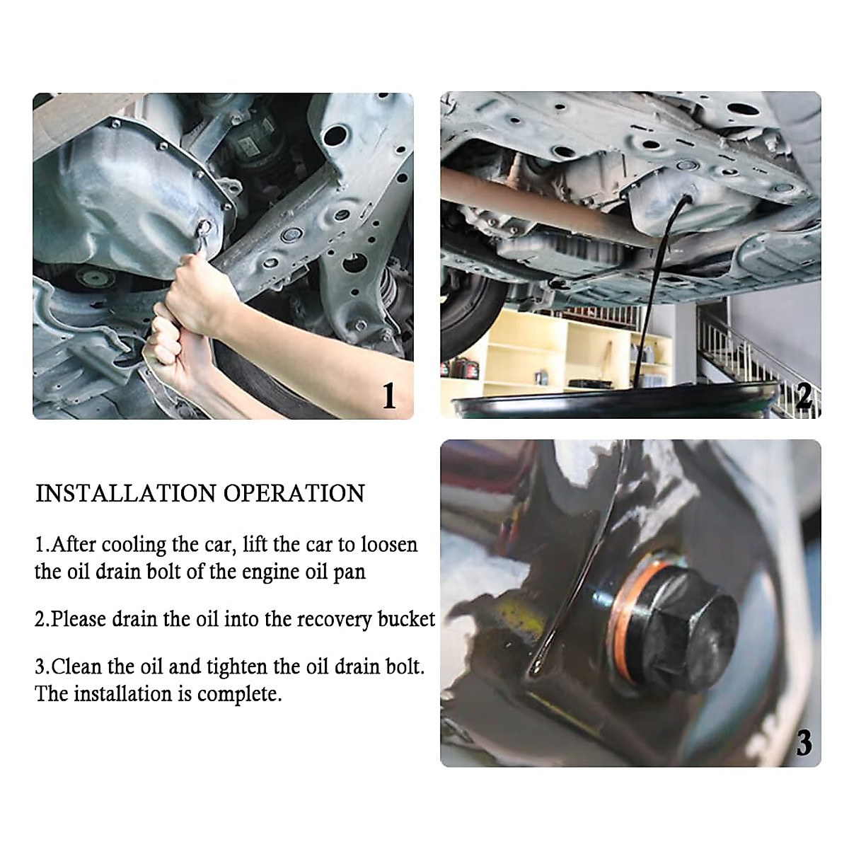 M12*1.75 Magnetic Oil Drain Plug with Gaskets Compatible with Buick Cadillac Chevrolet GMC Lincoln Ford,Automotive Replacement Engine Oil Drain Plugs OEM:#DP002 090-936CD 090-091 090-175CD (Silver)