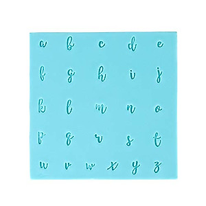 PME Fun Fonts Cupcake & Cookie Stamping Set of 66, blue, standard