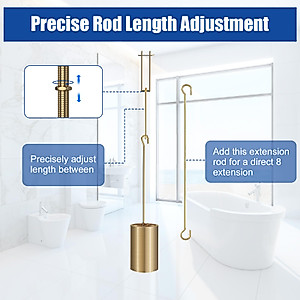 Tub Drain Linkage Assembly with Trip Lever and Strainer Done Cover, Trip Lever Overflow Faceplate Trim Kit with Screws, Fit for Trip Lever Bath Tub Waste and Overflow Drain(Matt Black)