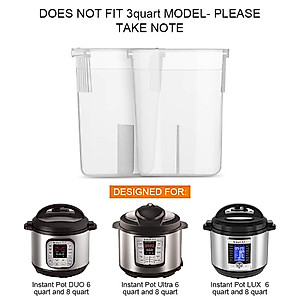 Original Condensation Collector Cup Replacement for Instant Pot DUO, ULTRA, LUX, 5, 6, 8 Quart All Series Ultra 60, DUO60, DUO89, and LUX80 by ZoneFly