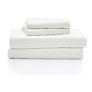 UGG 11787 Alahna Full Bed Sheets and Pillowcases 4-Piece Set Sleep in Luxury Machine Washable Deep Pockets Wrinkle-Resistant Silky Cooling Technology for All-Season Comfort, Full, Snow