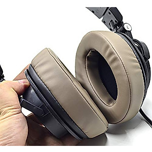 Defean Ear Pads for Audio Technica M30 M40 M50 M50X M50S M40X Headphone (Brown PU Earpads)