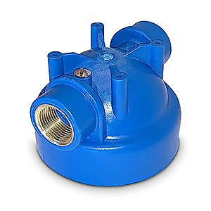 European Design Transparent Standard 10 inch Water Filter Housing, Presser Relief Button, 3/4” Inlet/Outlet Brass Port, Mounting Hardware Included, Accepts Standard 10”x 2.5” Cartridges (1)