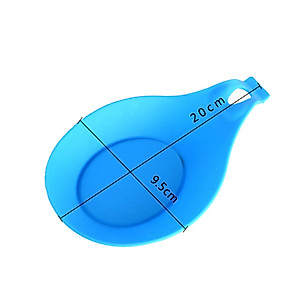 Silicone Spoon Rest Heat Resistant Kitchen Utensil Rest Ladle Spoon Holder Colorful Spatula Holder Rest Kitchen Tool 5 Pieces