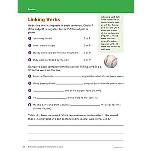 Scholastic Success with Grammar Grade 3 Workbook