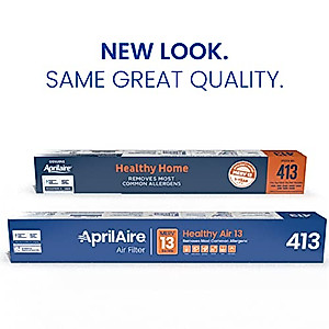 AprilAire 413 Replacement Filter for AprilAire Whole House Air Purifiers - MERV 13, Healthy Home Allergy, 16x25x4 Air Filter (Pack of 4)