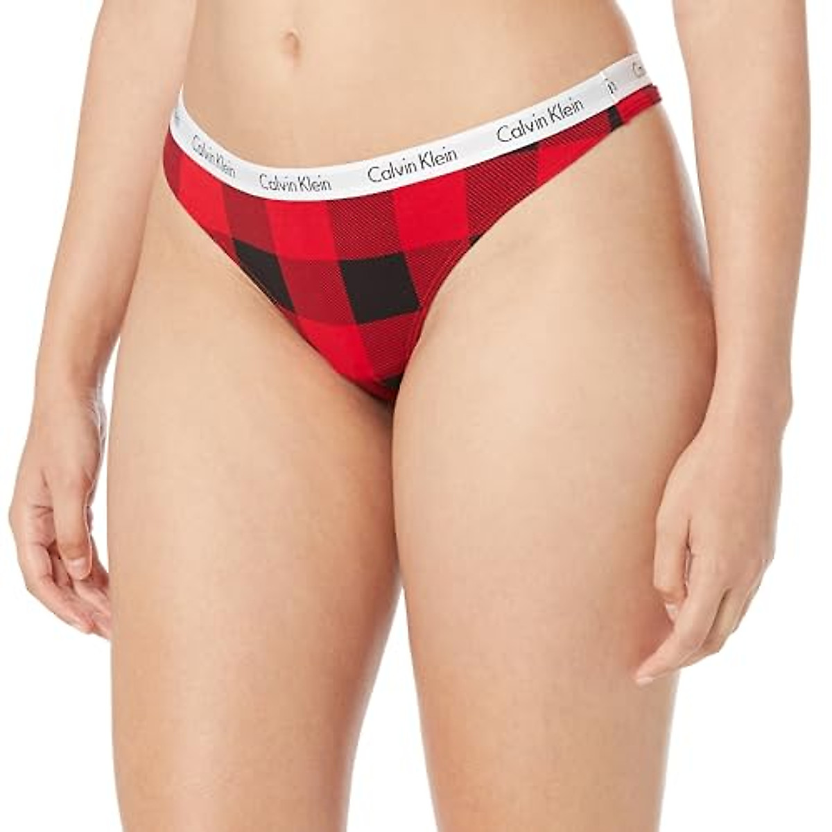 Calvin Klein Carousel Logo Cotton Stretch Thong Panties, Multipa