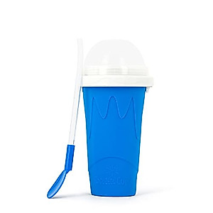 Slushie Maker Cup Squeeze Slushy - Magic Quick Frozen Smoothies Cups-Double Layer Silica frappes Cup -Summer Cooler Homemade Milk Shake Ice Cream Maker machine for Teens Adult and Family