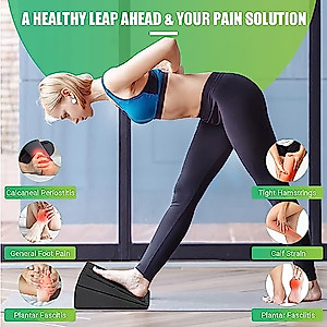 Slant Board for Calf Stretching, 5 Adjustable Angles Foot Stretcher for Physical Therapy, 480 lbs Weight Capacity Incline Board Wedge for Home Exercise, Squats and Calf Stretch(Black)