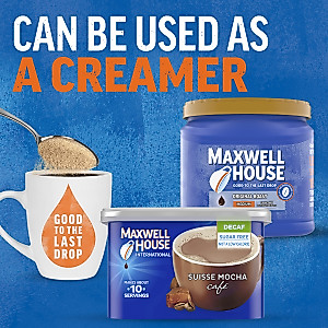 Maxwell House International Suisse Mocha Café-Style Decaf Sugar Free Instant Coffee Beverage Mix (4 ct Pack, 4 oz Canisters)