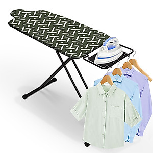 SLIETON Extra Large Ironing Board with Large Hang Rail and Iron Rest in 63" L x 20" W (with Iron Rest)