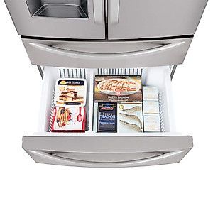 LG 28 cu.ft. Smart wi-fi Enabled French Door Refrigerator - 27.80 ft³ - 2X Freezer Drawer(s) - 18.60 ft³ Net Refrigerator Capacity - 9.20 ft³ Net Freezer Capacity - 724 kWh per Year - Smooth - LED