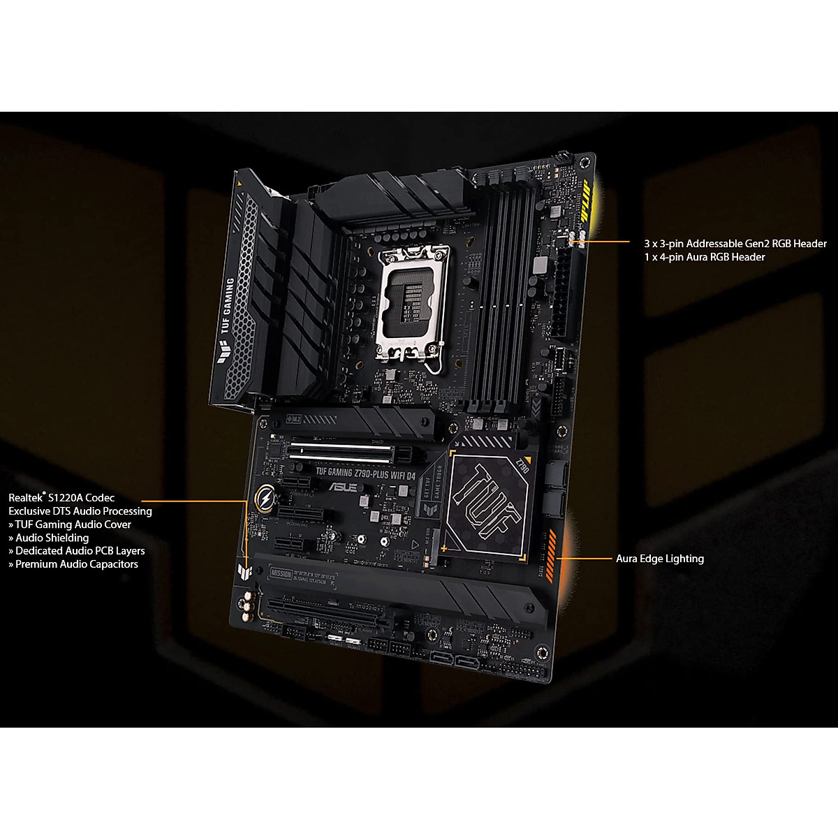 INLAND CPU Motherboard Combo - Intel core i7-13700K Desktop Processor 16 (8P+8E) Cores up to 5.4 GHz Unlocked Bundle with ASUS TUF Gaming Z790-Plus WiFi D4 LGA 1700 ATX Gaming Motherboard