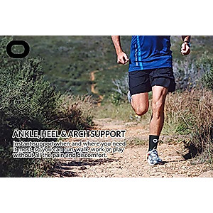 Ankle Brace Compression Sleeve for Men & Women (1 Pair) - Best Ankle Support Foot Braces for Pain Relief, Injury Recovery, Swelling, Sprain, Achilles Tendon Support, Plantar Fasciitis Socks