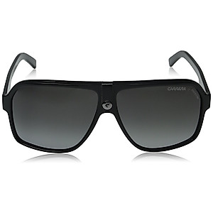 Carrera unisex adult Ca33/S Sunglasses, Black Frame/Gray Gradient Lens, 62 mm US