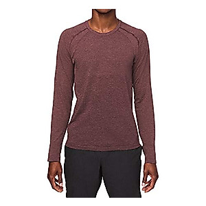 Lululemon Mens Metal Vent Tech Long Sleeve Shirt (Smoky Red/Red Dust, XXL)