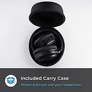 phonicgrid SE7 Hybrid Active Noise Cancelling Headphones, Bluetooth Wireless Headphones, Over Ear Bluetooth Headphones with ENC Clear Calls, Deep Bass, Bluetooth 5.1, 30Hrs for Talk/Music/Work, Black