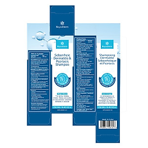 Roycederm Psoriasis Shampoo, Seborrheic Dermatitis Shampoo, Folliculitis Shampoo, Dandruff Shampoo, Scalp Psoriasis & Seborrheic Dermatitis Treatment, Dry Itchy Scalp Treatment