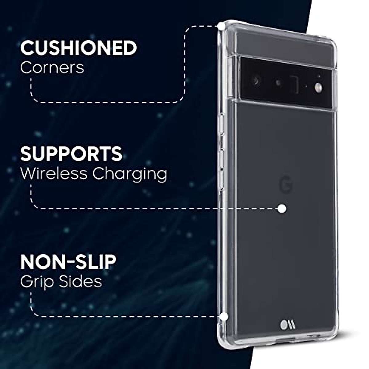 Case-Mate - Tough Series - Case for Google Pixel 6 Pro - Slim - 10 ft Drop Protection - Clear