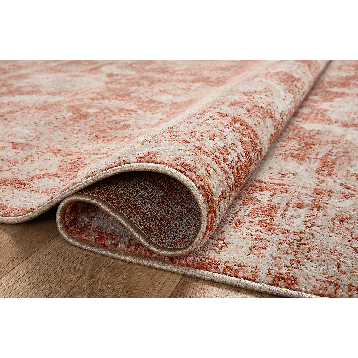 Loloi II Odette Collection ODT-03 Rust/Ivory 7'-10" x 10' Area Rug