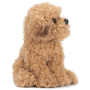 DEMDACO Labradoodle Dog Golden Brown 10 inch Children's Soft Plush Stuffed Animal Toy