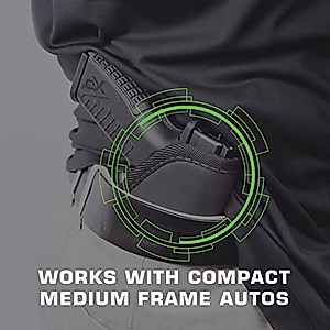 Sticky Holsters Concealment Holster for Men and Women - MD-4 MOD - Fits Glock 43, S&W Shield and Similar with up to 3.6" Barrel and Laser - for Left and Right-Hand Draw; IWB and Pocket Carry