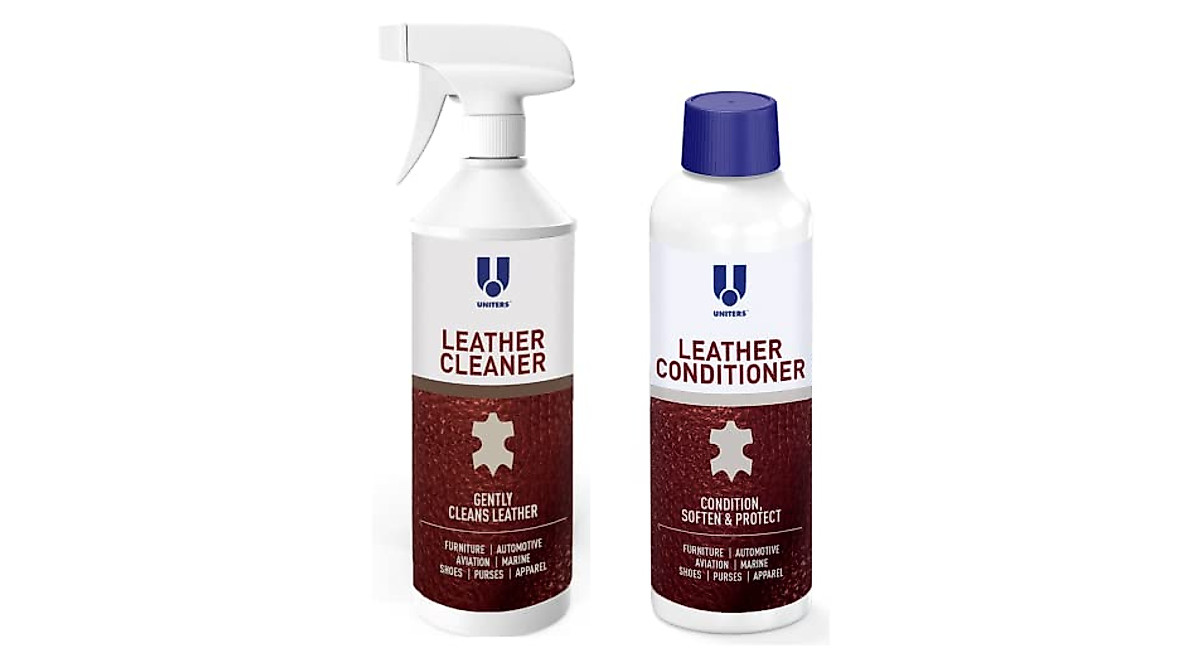 UNITERS Leather Cleaner & Conditioner Bundle - All-in-One Care