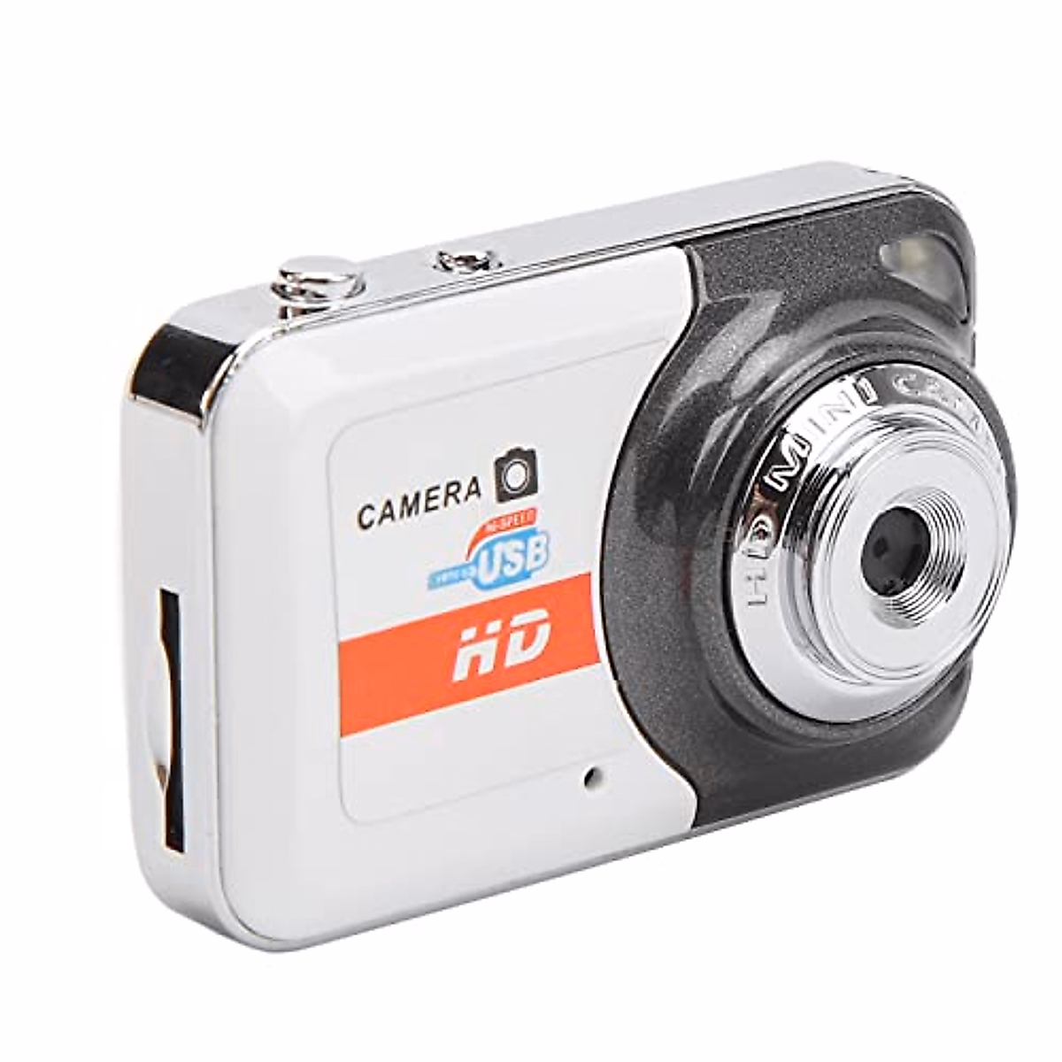 Digital Camera, Mini Thumb Camera, Portable Video Camera with Motion Detection, Point and Shoot Digital Cameras, Fashion Mini DV Camera for Teens Students Kids (Silver Gray)