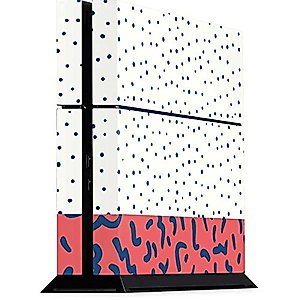 Skinit Decal Gaming Skin for PS4 Console - Originally Designed Polka Dot Split Design